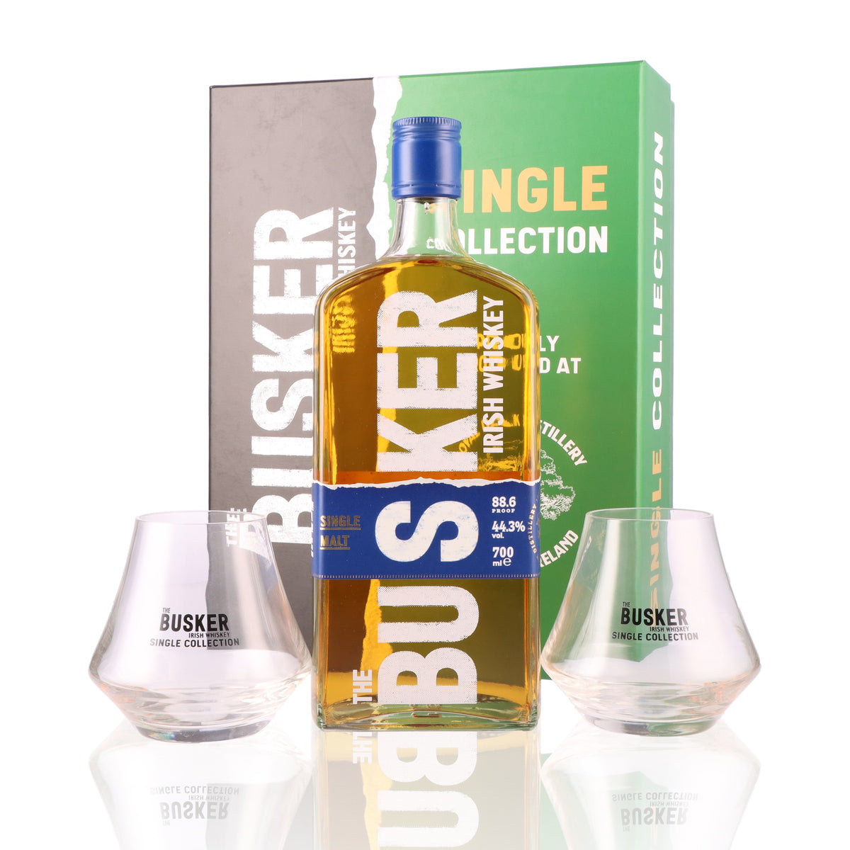 THE BUSKER - Coffret Single Malt + 2 Verres - 44,3% – Whisky Paris