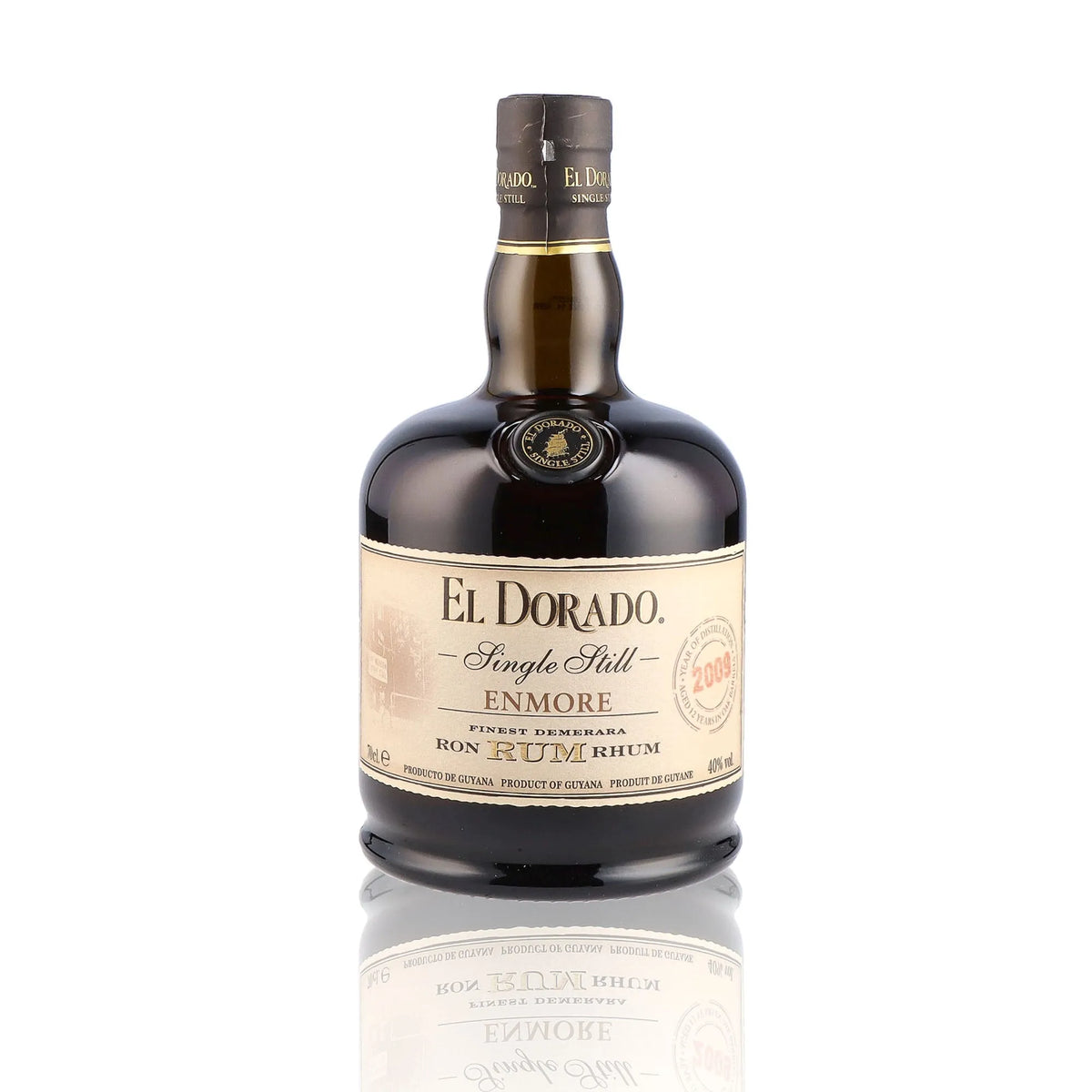 Rhum Vieux EL DORADO Single Still Enmore 2009 40% – Whisky Paris