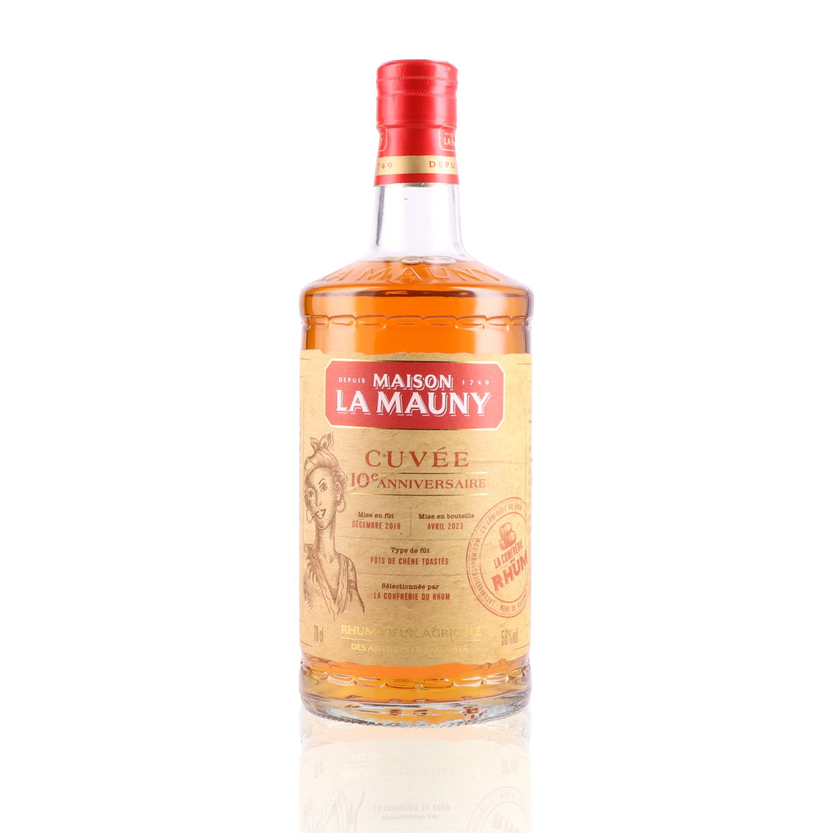 Rhum Vieux LA MAUNY VO Confrérie du Rhum 56% – Whisky Paris