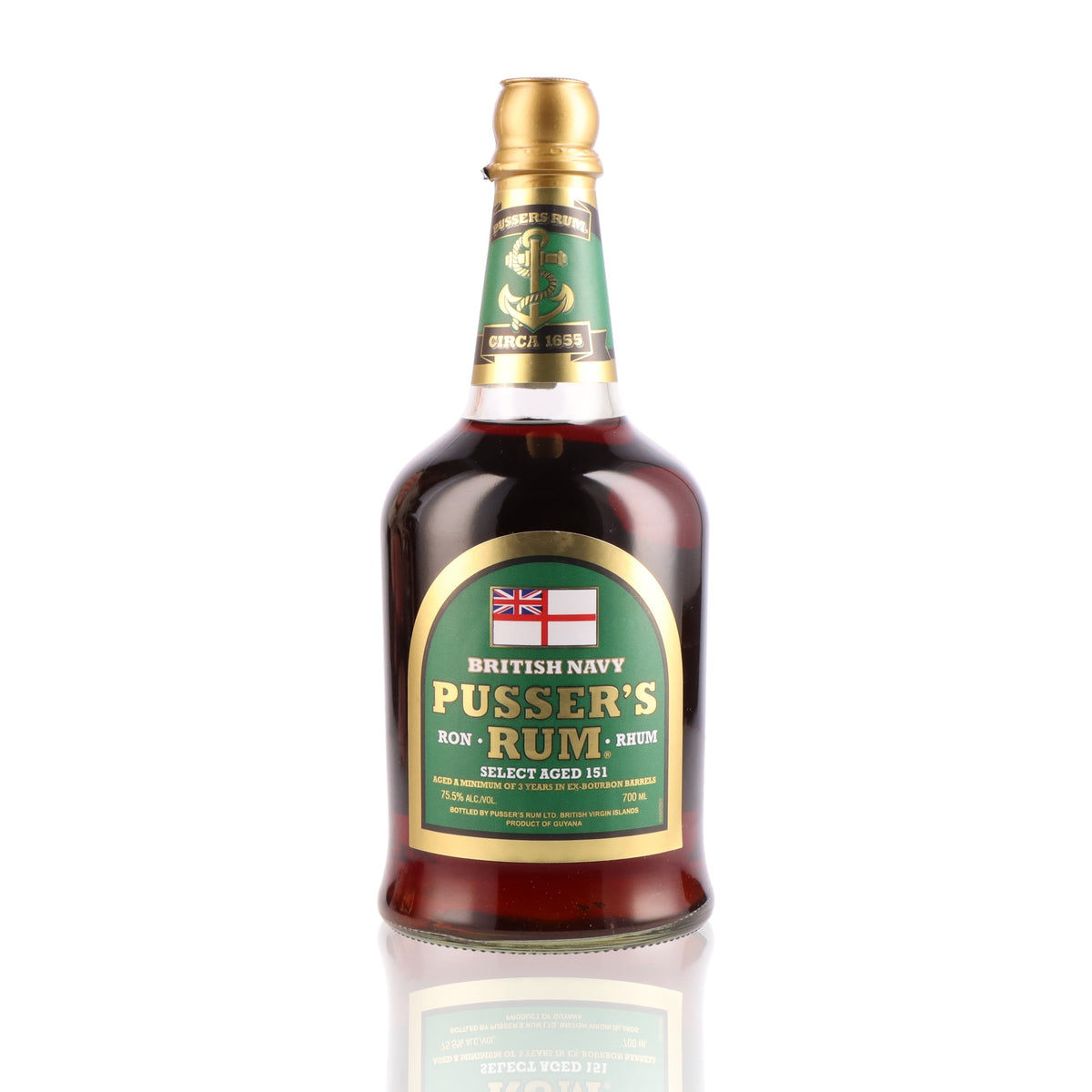 Rhum de Mélasse PUSSER'S Select Aged 151 75,5% – Whisky Paris